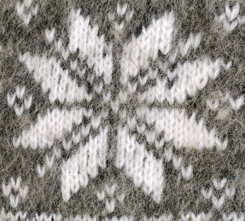 Snowflake pattern wool stock photo. Image of fair, abstract - 67799742
