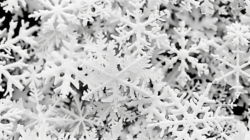 Snowflake Patterns are Overcrowded. Stock Illustration - Illustration ...