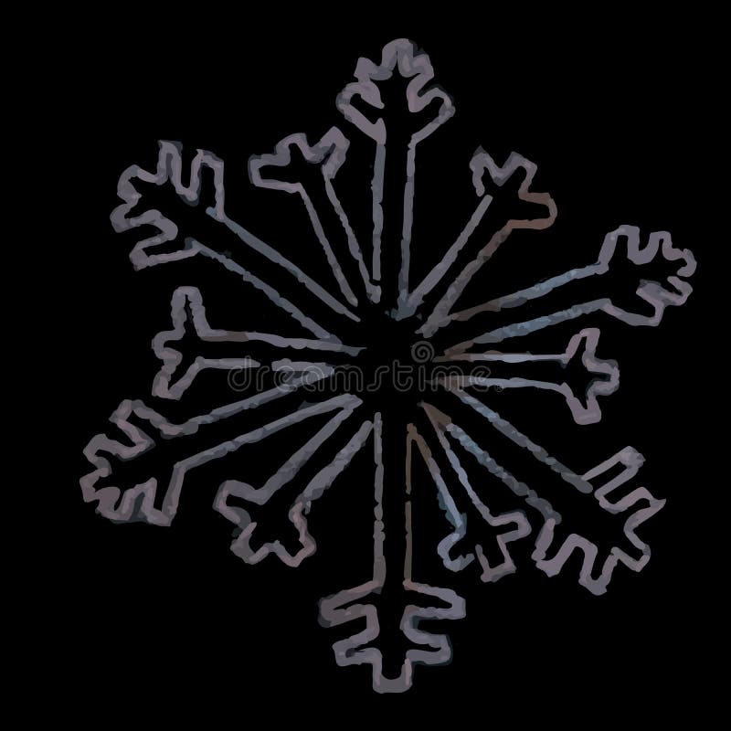 Snowflake, Rose, Vector Illustration Stock Vector - Illustration of ...