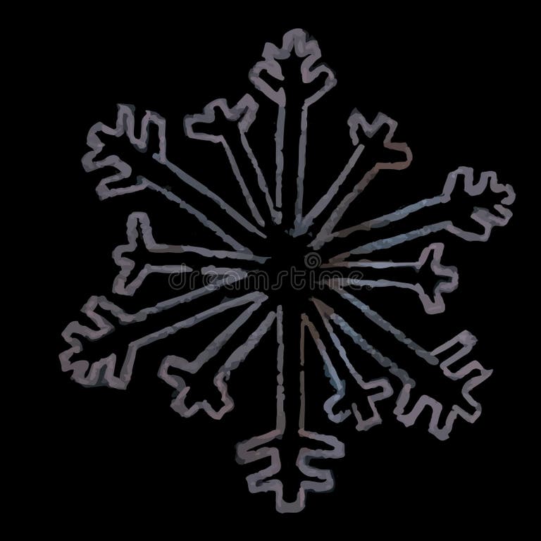Snowflake, Rose, Vector Illustration Stock Vector - Illustration of ...