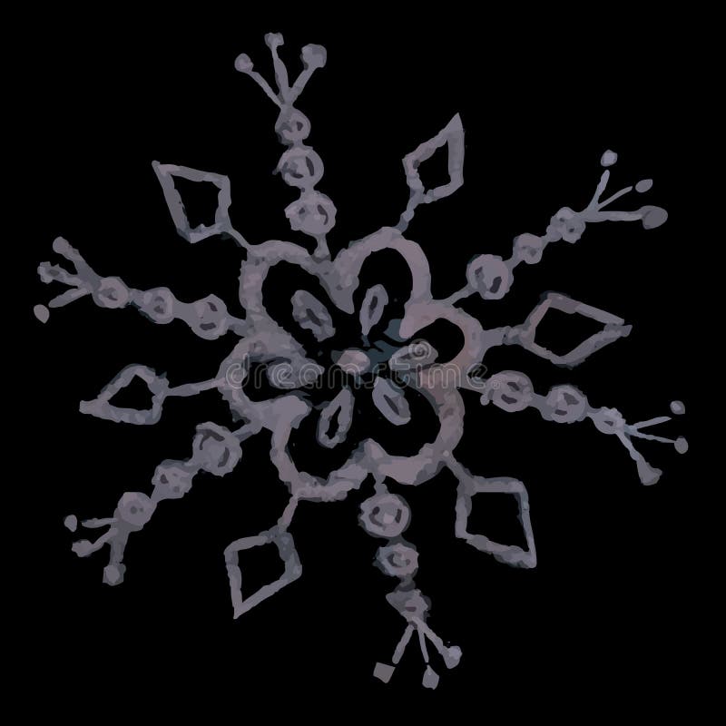 Snowflake, Rose, Vector Illustration Stock Vector - Illustration of ...