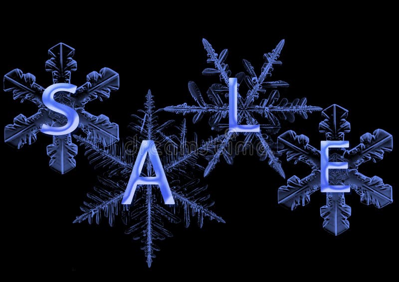 Snowflake with sale stock illustration. Illustration of rest - 16361225