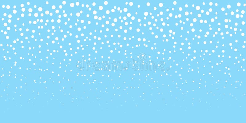 Snowflake Seamless Falling Flat Design. Falling Snow Flat Illustration ...
