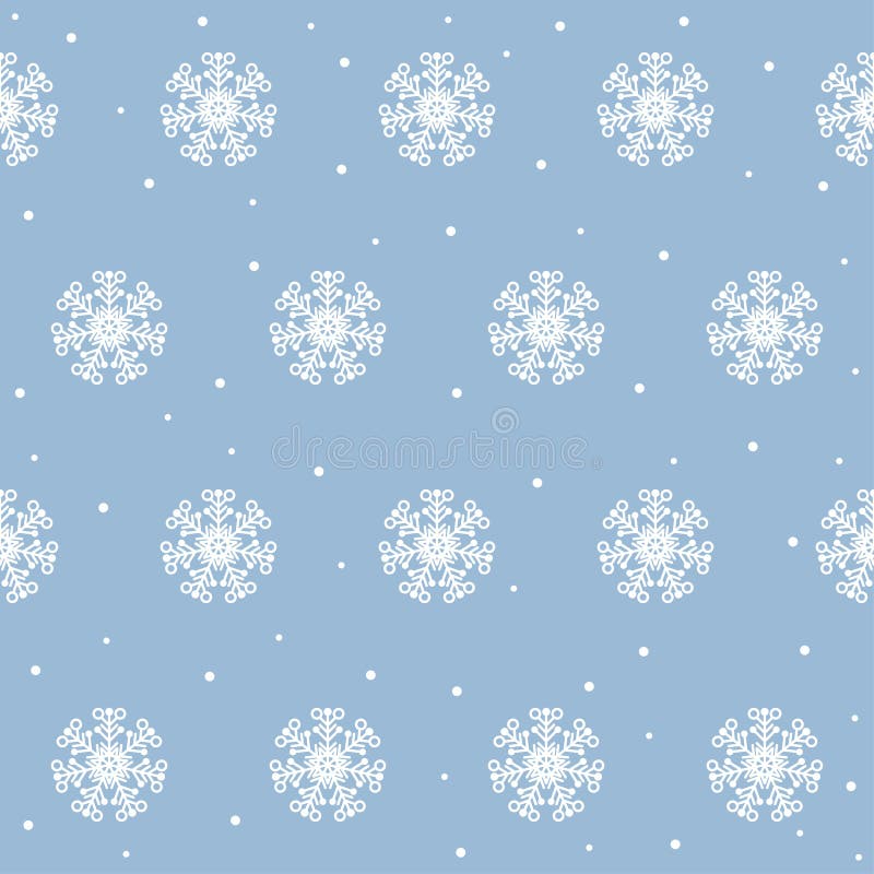 Snowflake Seamless Pattern Background for Design Winter Wallpaper Stock ...