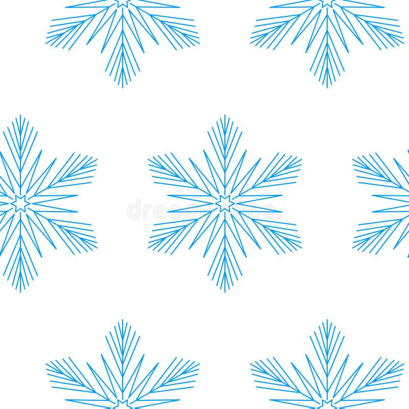 Snowflake Seamless Pattern, Christmas Background Pattern with Snowflake ...