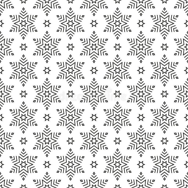 Snowflake Seamless Pattern. Repeating Snowflakes Patterns. Winter ...