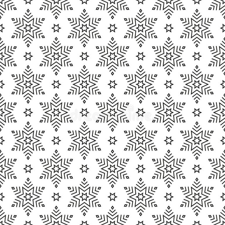 Snowflake Seamless Pattern. Repeating Snowflakes Patterns. Winter ...