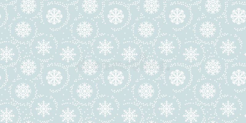 Snowflake Seamless Pattern. Snow Endless Background for Banner Print ...
