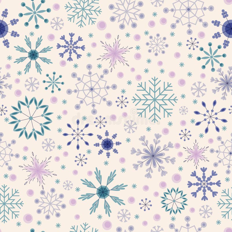 Snowflake seamless pattern stock vector. Illustration of xmas - 78367669