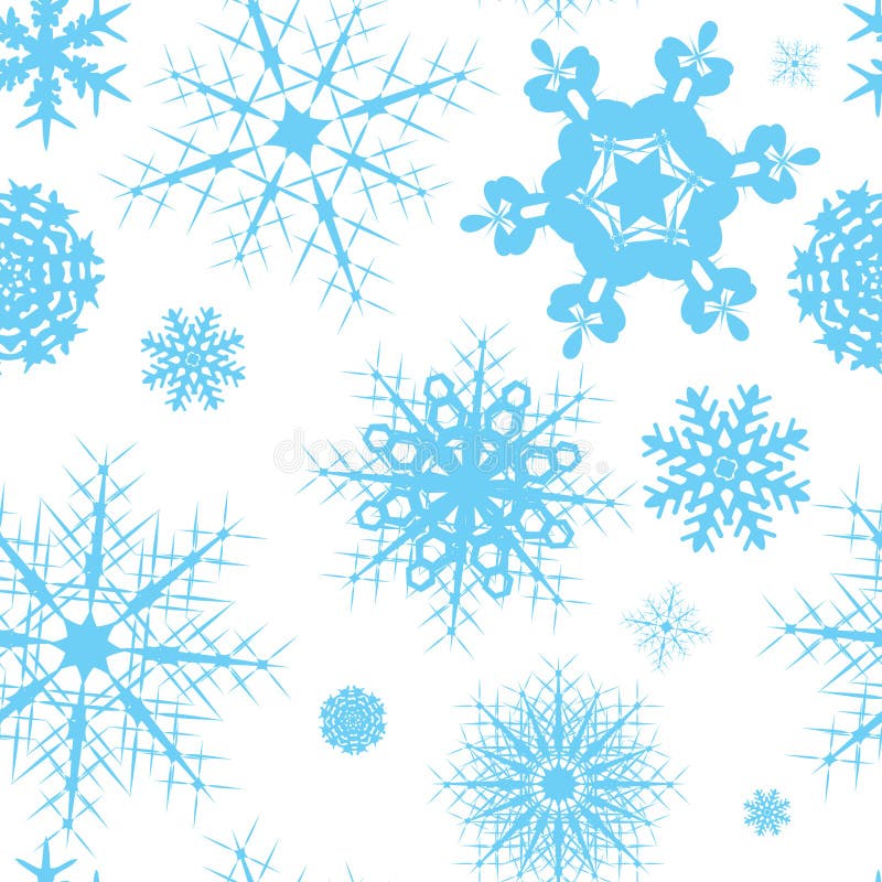 Snowflake seamless tile stock vector. Illustration of cold - 6824563