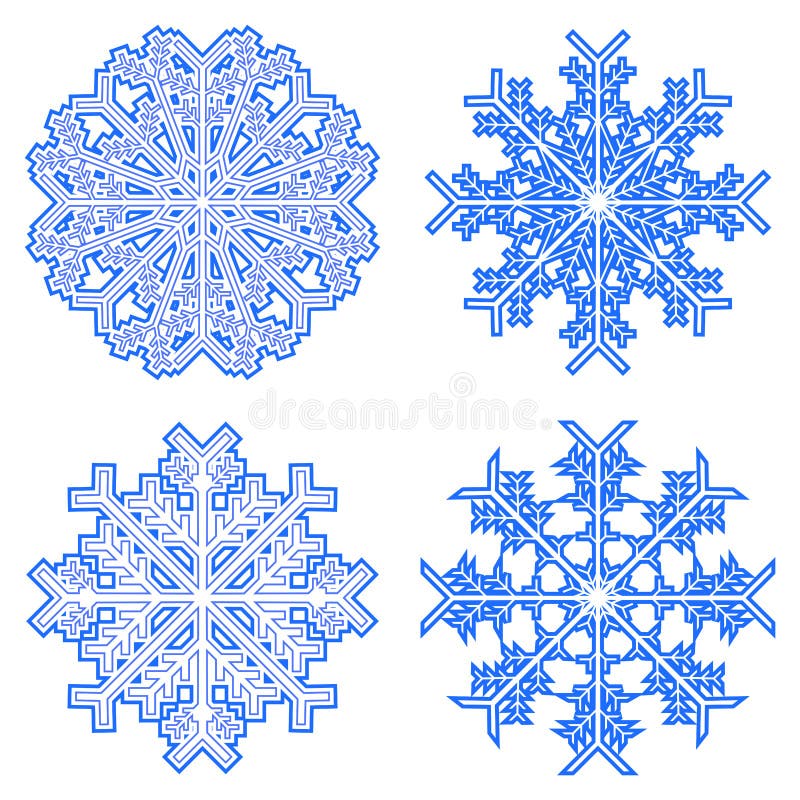 Snowflake-5 stock illustration. Illustration of flat - 211075319