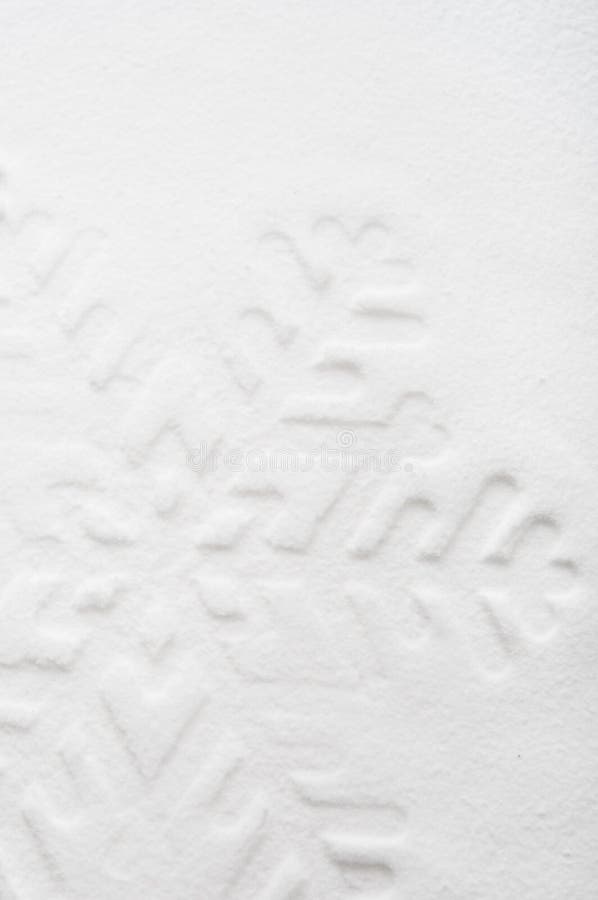 Snowflake Shape on the Snow Stock Photo - Image of abstract, wallpaper ...