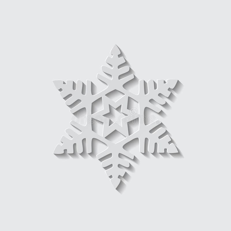 Snowflake Shape Vector Icon Stock Vector - Illustration of symbol ...