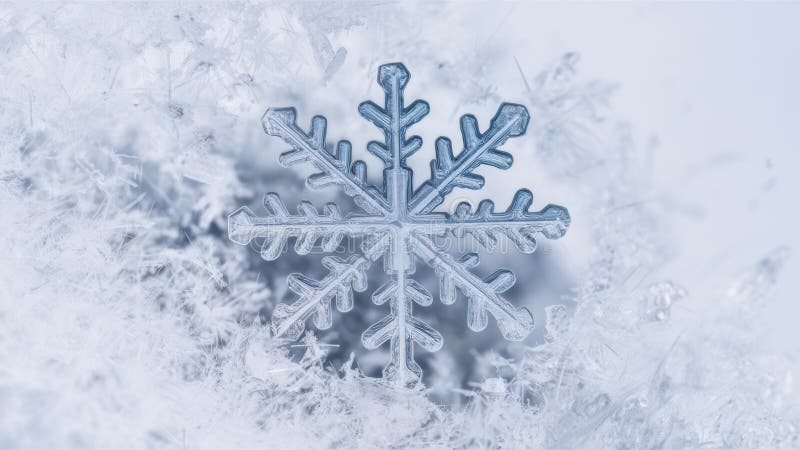Snowflake Shown Middle Snow Stock Photos - Free & Royalty-Free Stock ...