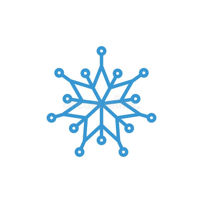 Snowflake Simple Star Icon Christmas Holidays Simple Cutout Design ...