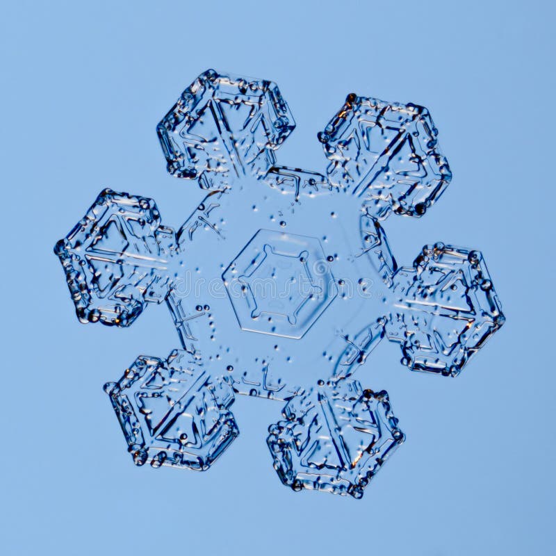 Microscopic snowflake stock image. Image of crystal, snow - 4245029