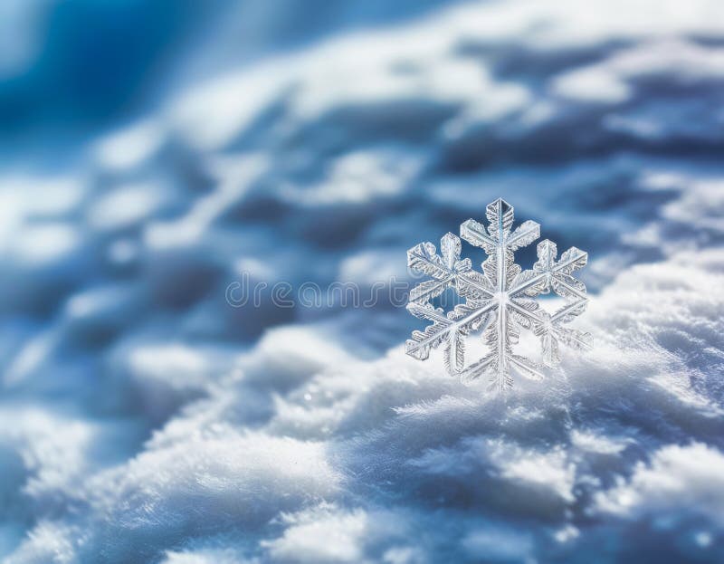 Snowflake in the Snow Backgrounds Abstract Stock Illustration ...