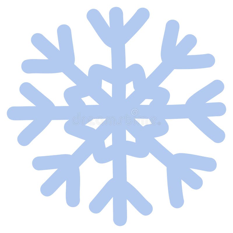 Snowflake Snow Icon Silhouette Doodle Art Vector Stock Vector ...