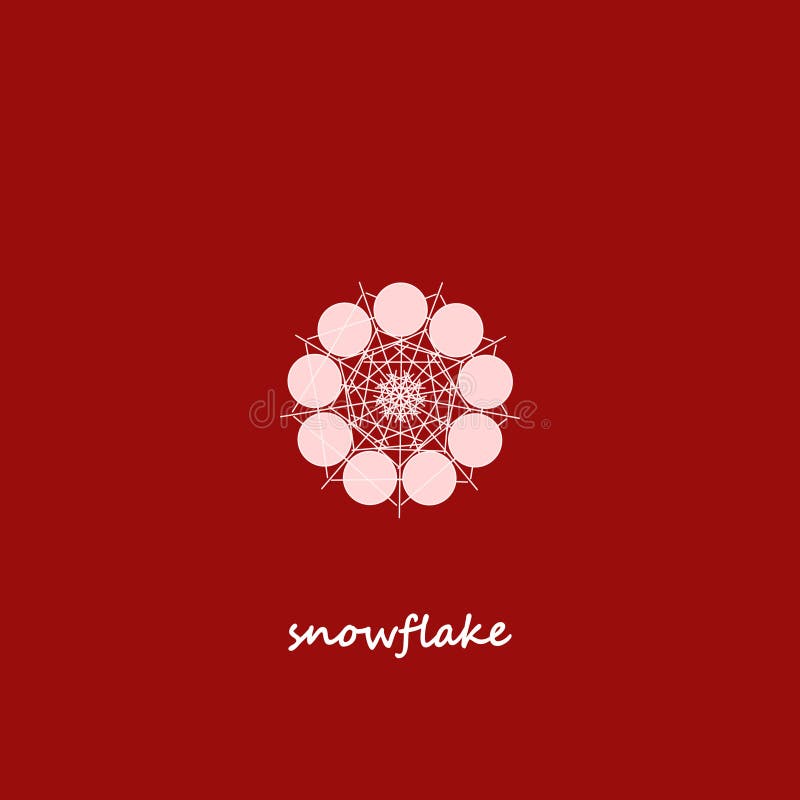 Snowflake Symbol Vector Design for Logo Stock Vector - Illustration of ...