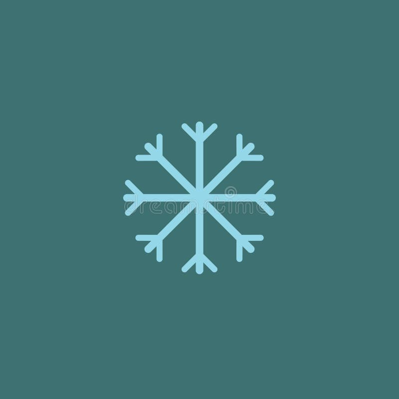 Snowflake Vector Icon. Snow Pictogram. Winter Symbol Stock Illustration ...