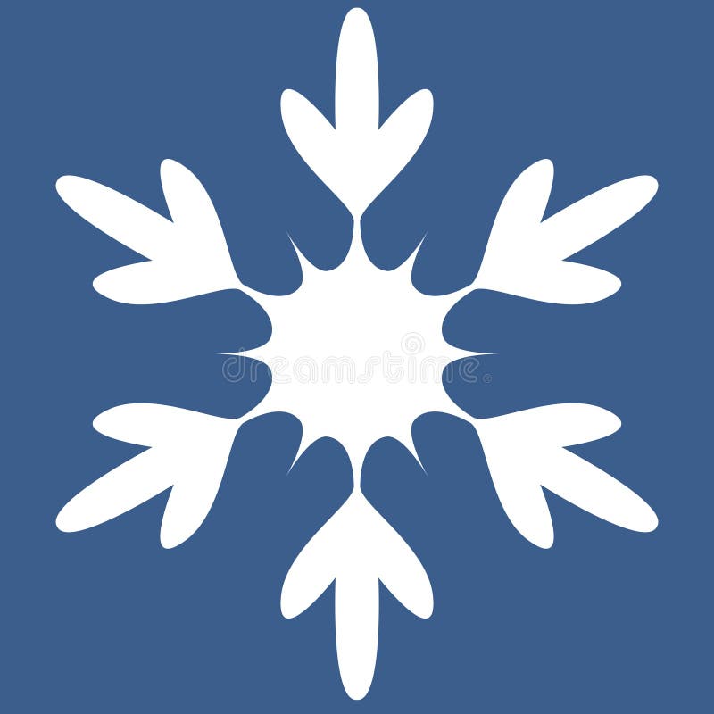 Snowflake Vector Illustration, Symbol Icon Symmetrical Mandala ...
