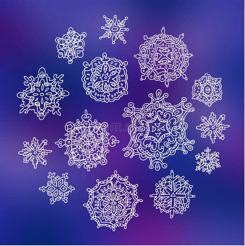Snowflake Vectors stock vector. Illustration of celebration - 59582956