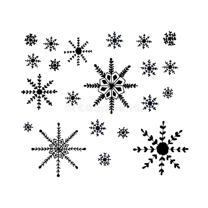 Snowflake Vectors stock vector. Illustration of holiday - 196889658