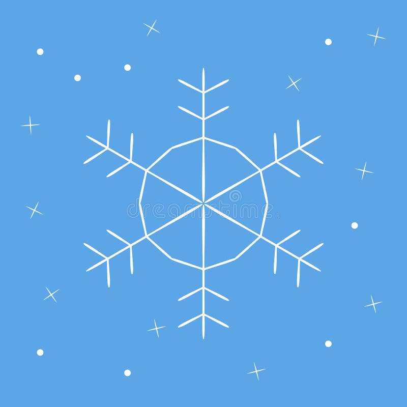 Snowflake Winter. Design Element Stock Vector - Illustration of blue ...