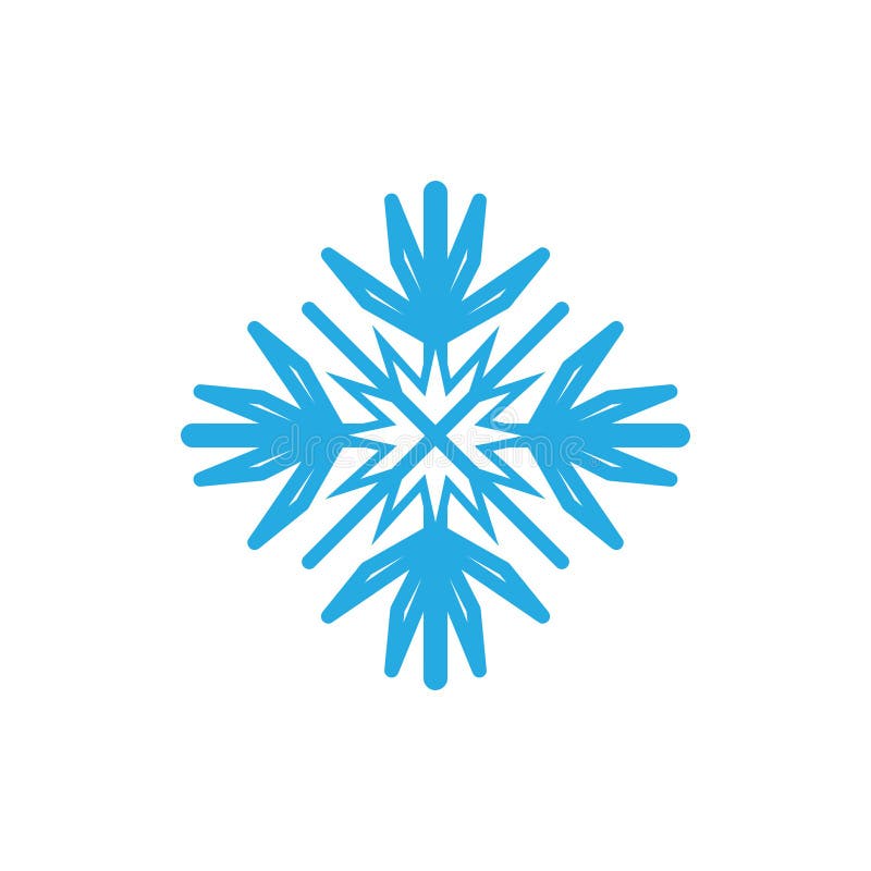Snowflake Winter Icon and Symbol Vector Template Illustration Stock ...