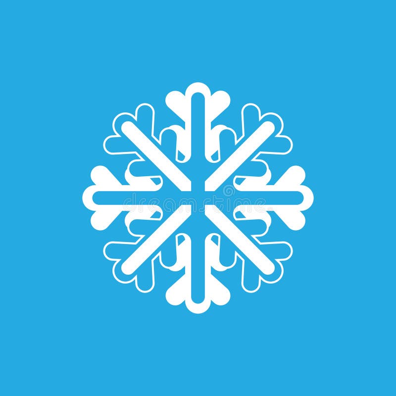 Snowflake Winter Icon and Symbol Vector Template Illustration Stock ...