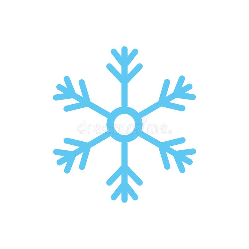 Snowflake winter symbol stock illustration. Illustration of christmas ...