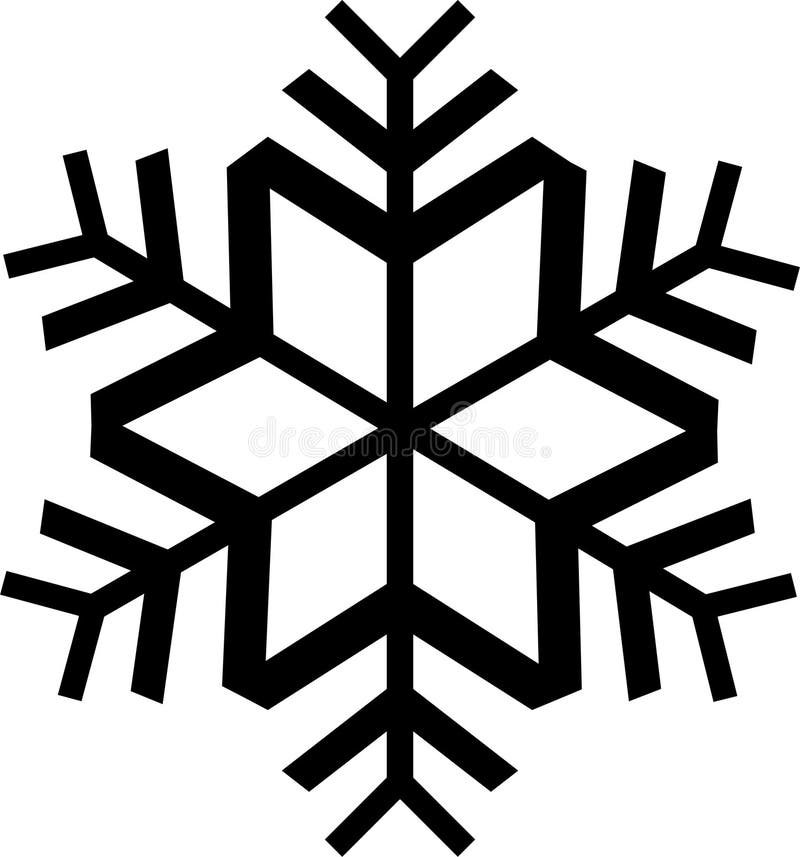 Snowflake Winter Vector Icon. Snow Falling Symbol. Ice Flack Sign ...