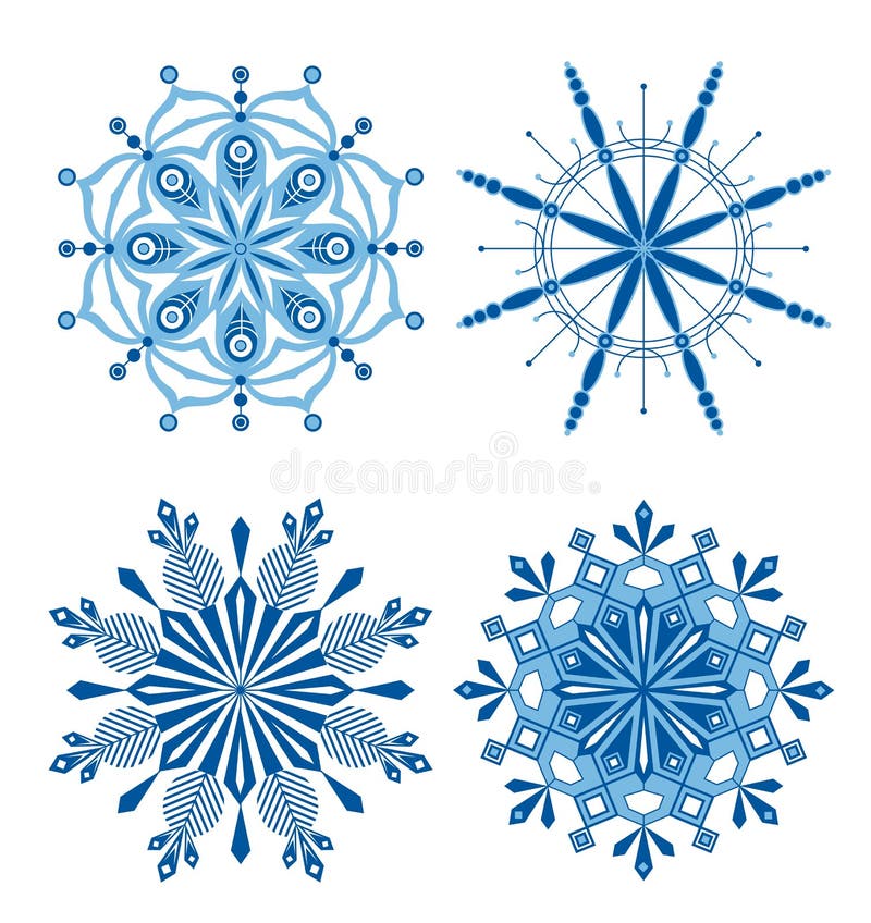 Snowflakes stock vector. Illustration of elements, drawings - 1622270