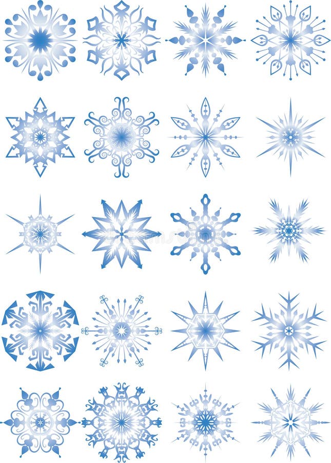 Snowflakes stock vector. Illustration of individuality - 3087350