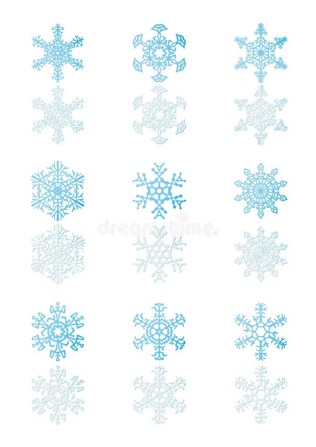 Snowflakes stock vector. Illustration of elements, drawings - 1622270