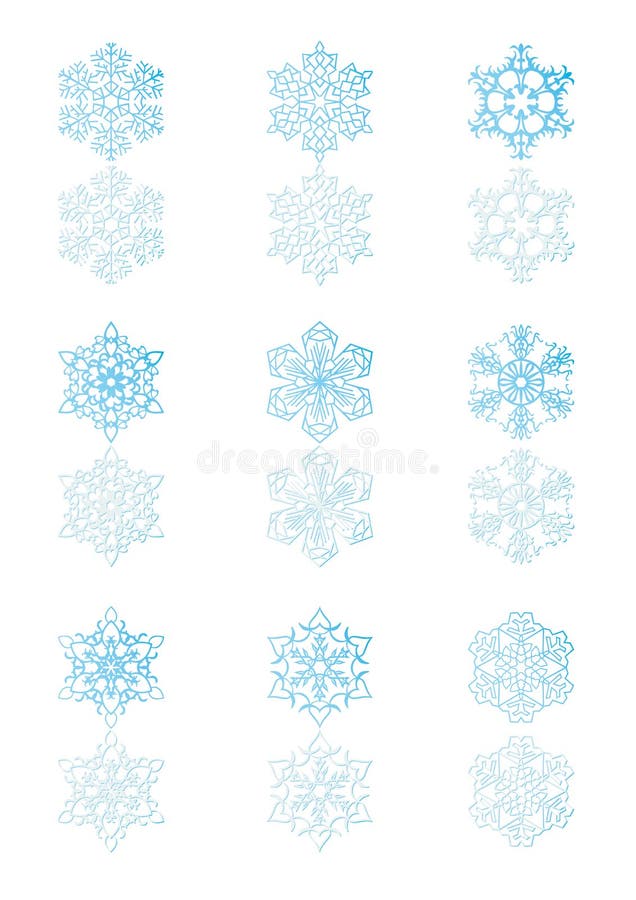 Snowflakes stock vector. Illustration of elements, drawings - 1622270