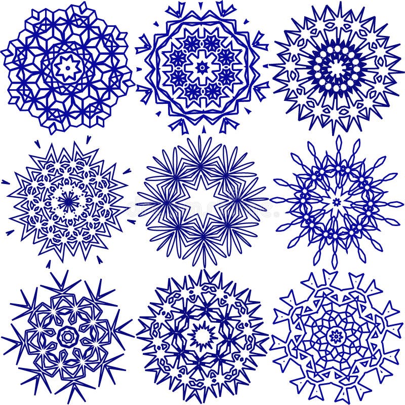 Hand-Drawn Sketchy Doodle Snowflake Peace Sign Stock Vector ...