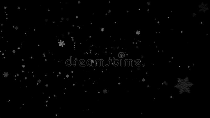 Snowflakes with Alpha Channel Stock Video - Video of retro, custom ...