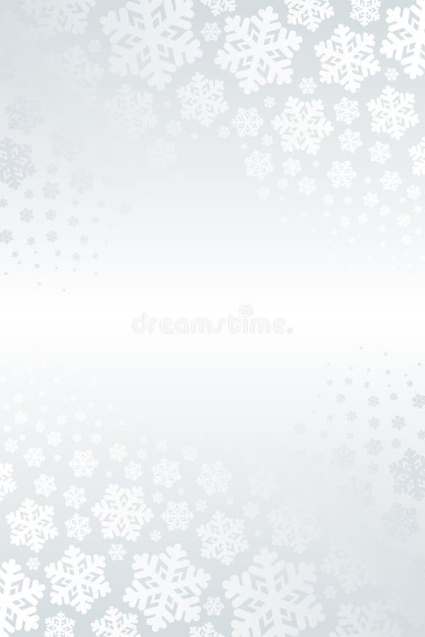 Snowflakes Background, Gray Stock Illustration - Illustration of gift ...