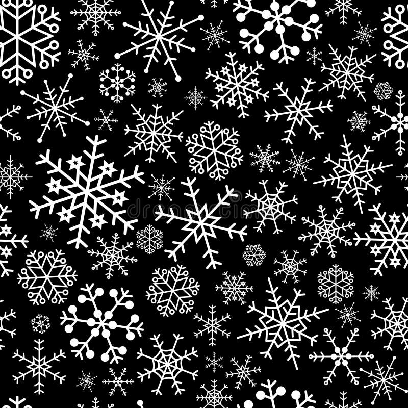 Snowflakes Black stock vector. Illustration of frame - 11913723