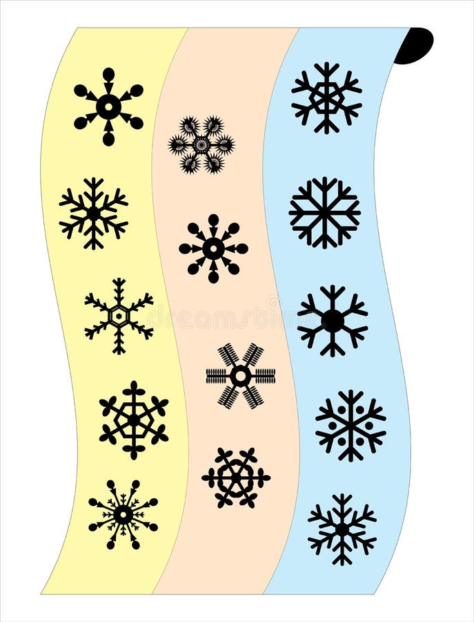 Snowflakes calendar stock vector. Illustration of symbol - 3801230