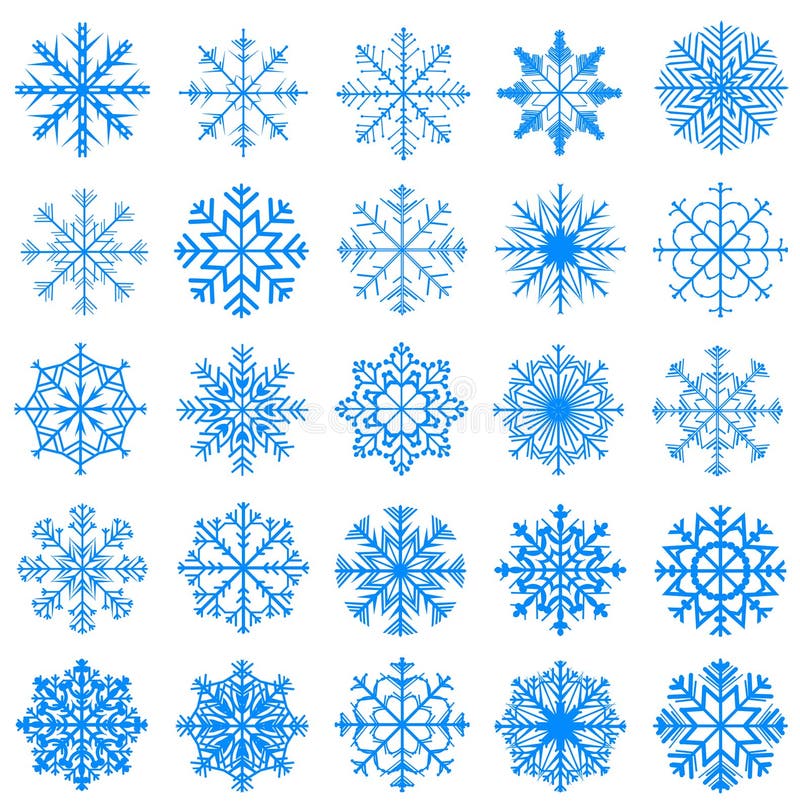 Snowflakes Collection stock vector. Illustration of frozen - 6768079