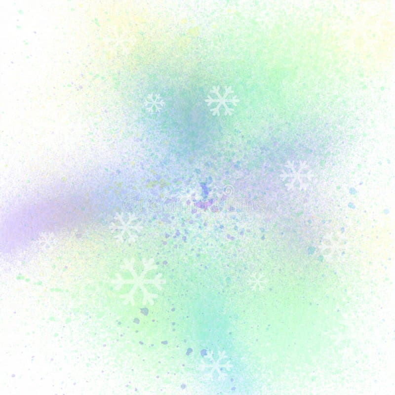 Snowflakes with Colorful Spray Paint Stock Illustration - Illustration ...