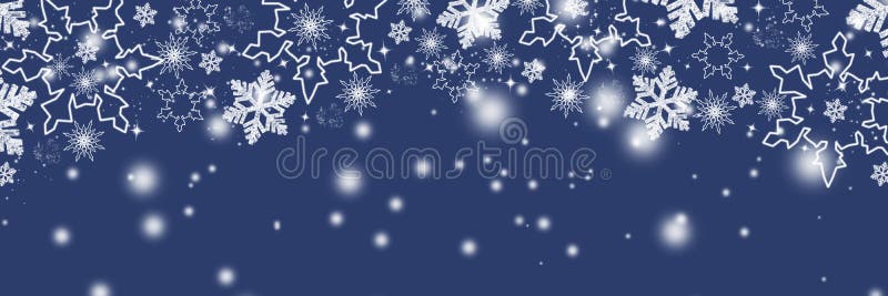 Snowflakes Design for Winter with Text Space Place. Snowflakes ...