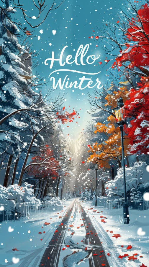 Peaceful Snow Covered Hillside in Southern Manitoba. Stock Photo ...