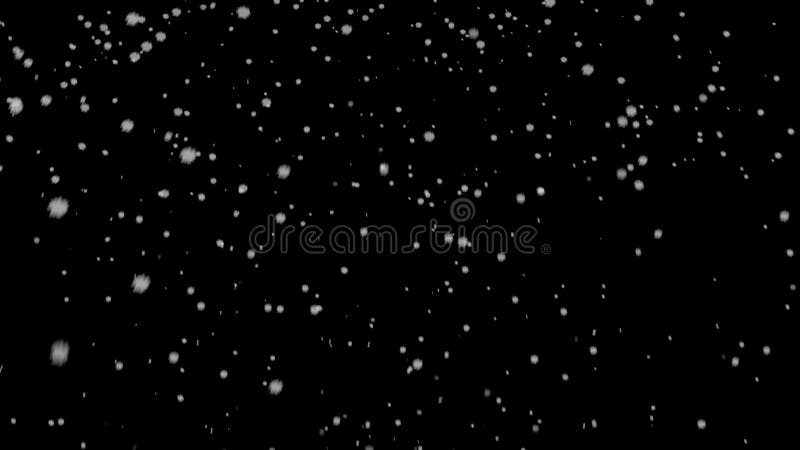 Snowflakes Falling Alpha Background Overlay Stock Footage - Video of ...