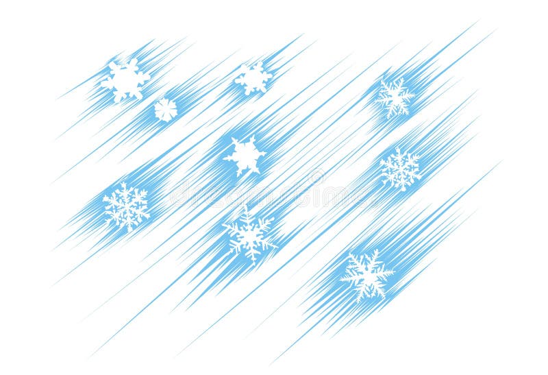 Snowflakes flying stock vector. Illustration of snow, frost - 3838308