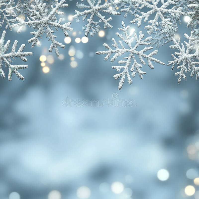 Snowflakes Gently Falling through a Winter Evening with Sparkling ...