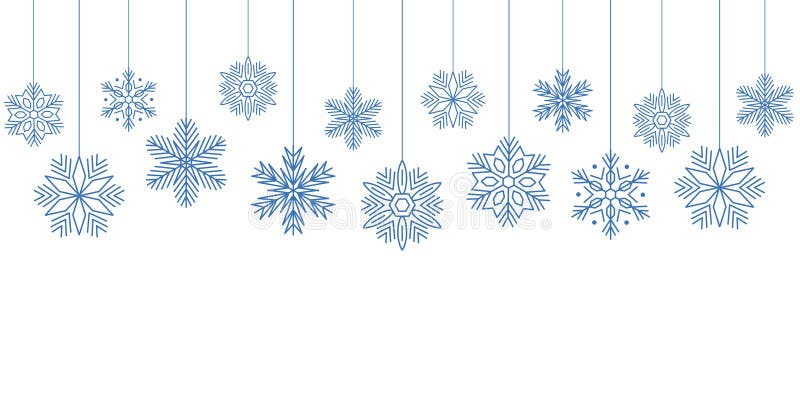 Snowflakes Hanging Decoration, Ice Crystal Snowflake - Vector Stock ...