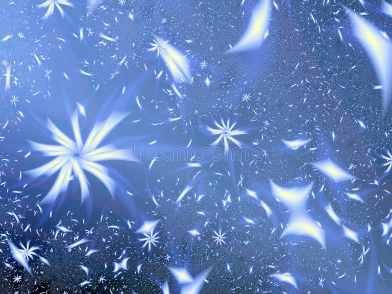 Snowflakes at night stock illustration. Illustration of night - 3197813